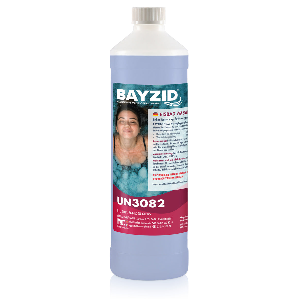 1 L BAYZID® Eisbad Wasserpflege Chlorfrei– Höfer Chemie GmbH