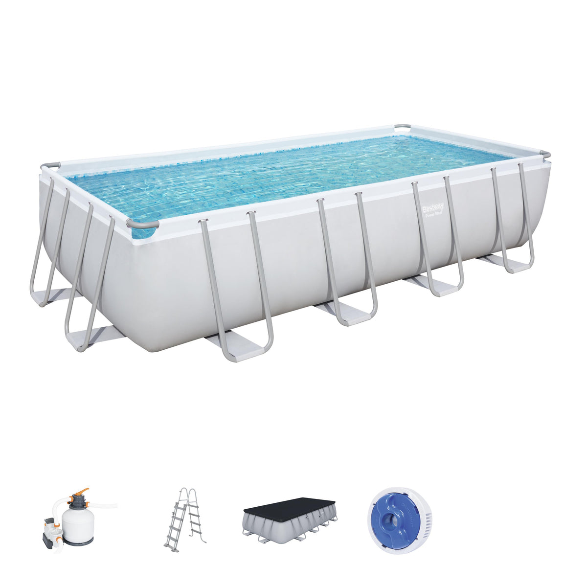 Power Steel™ Frame Pool eckig - 549 x 274 x 122 cm– Höfer Chemie GmbH